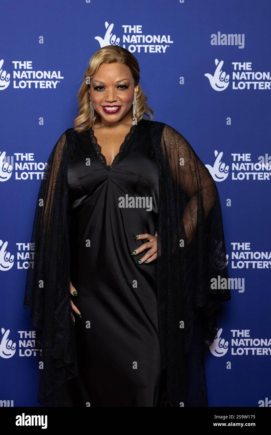 EDITORIAL USE ONLY Marisha Wallace attends the National Lottery's Big ...