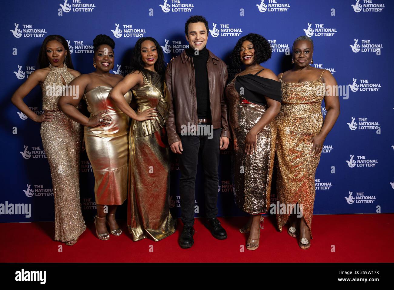 EDITORIAL USE ONLY Luke Brady and the cast of Hercules attend the ...