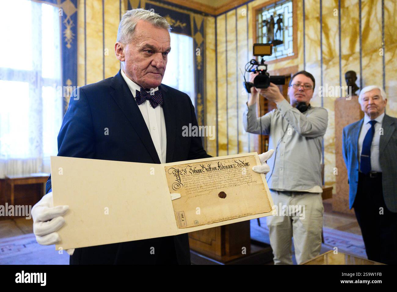 Prague, Czech Republic. 27th Jan, 2025. Prague Mayor Bohuslav Svoboda ...
