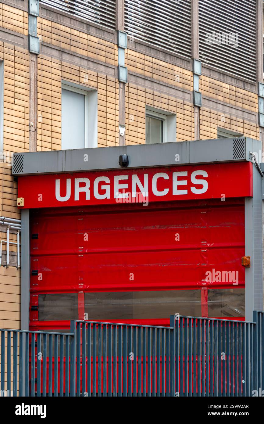 Ambulance-only entrance to the emergency department of a hospital in ...