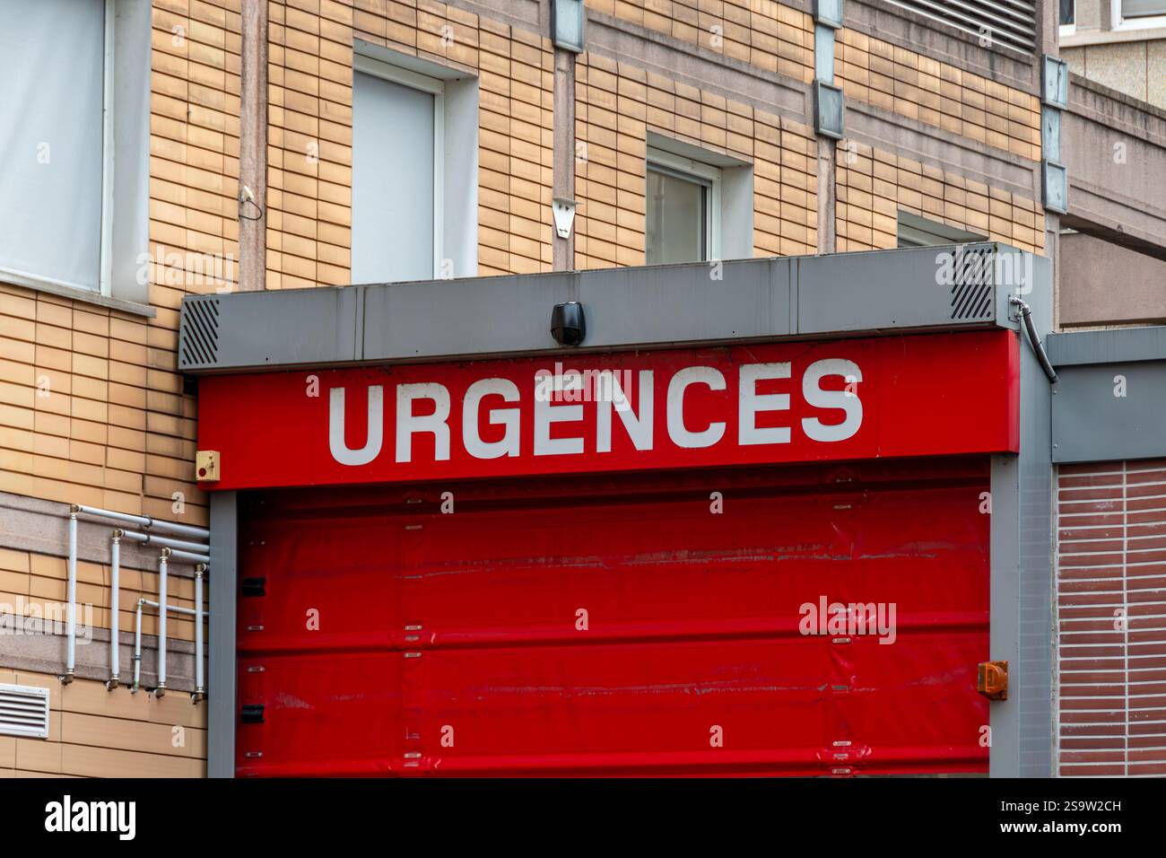 Ambulance-only entrance to the emergency department of a hospital in ...