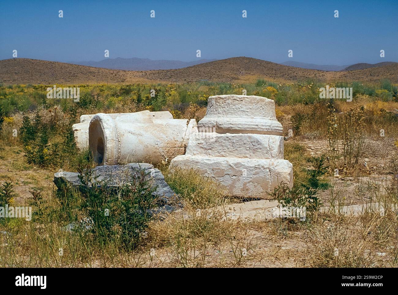 The image of collapsed columns is of what remains of the UNESCO World ...