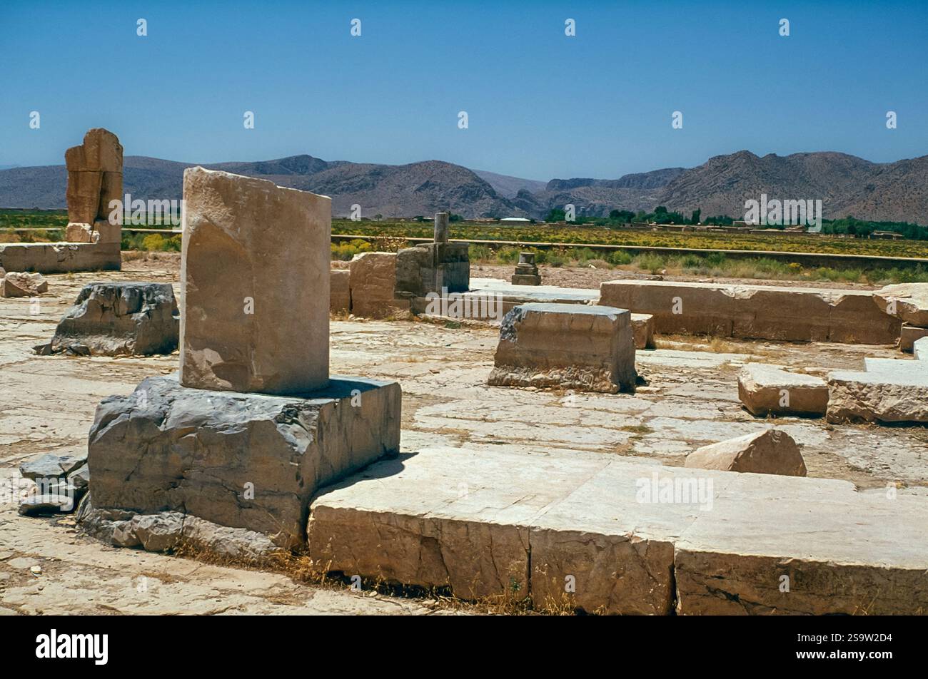 The image is of what remains of the UNESCO World Heritage site of Cyrus ...