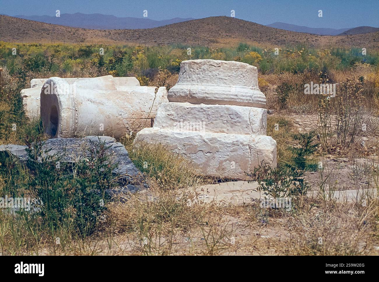 The image of collapsed columns is of what remains of the UNESCO World ...