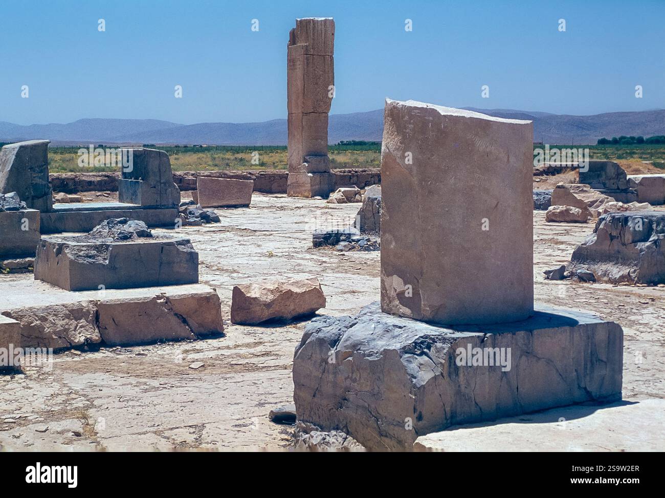 The image is of what remains of the UNESCO World Heritage site of Cyrus ...