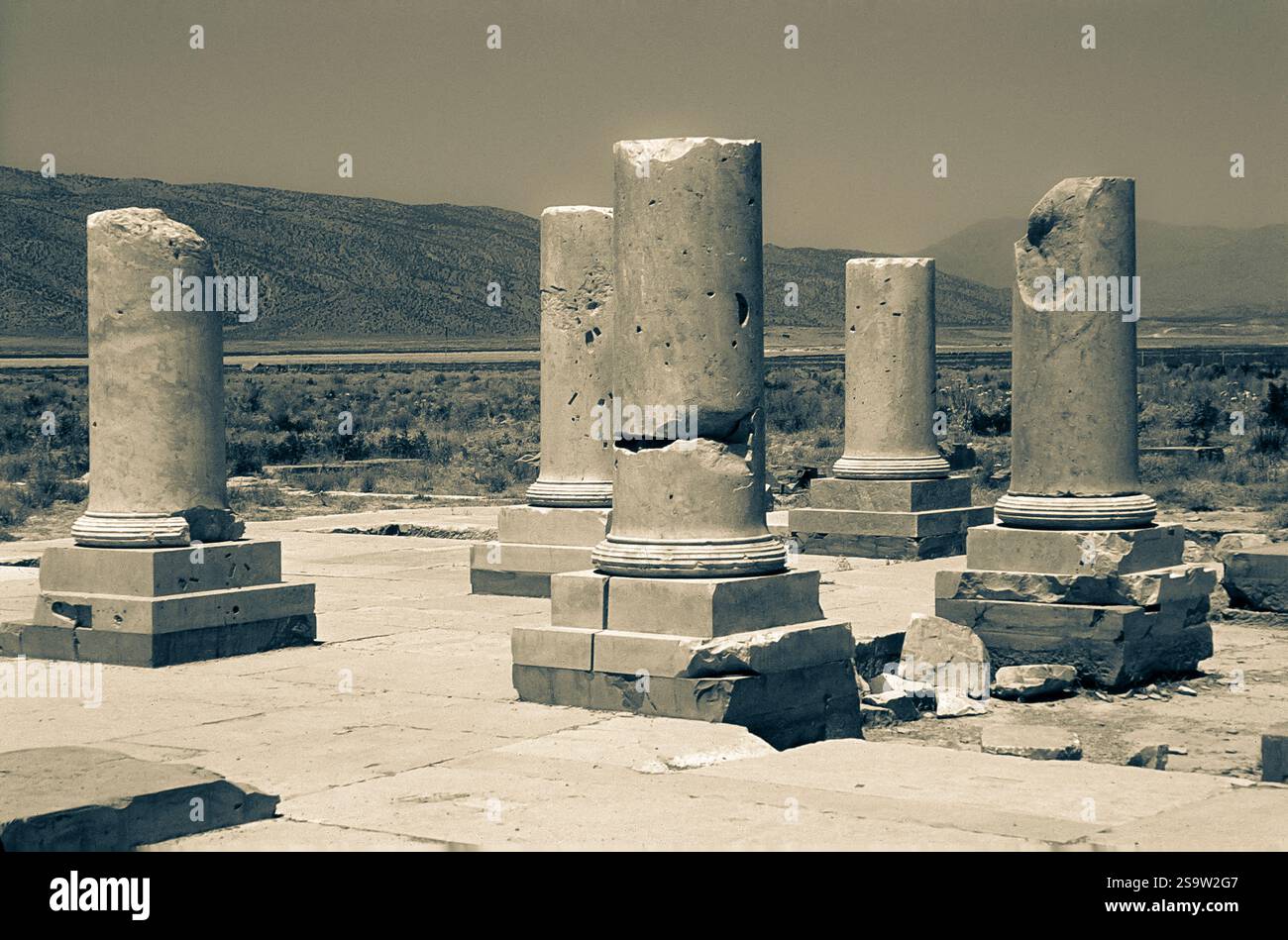 The image is of what remains of the UNESCO World Heritage site of Cyrus ...