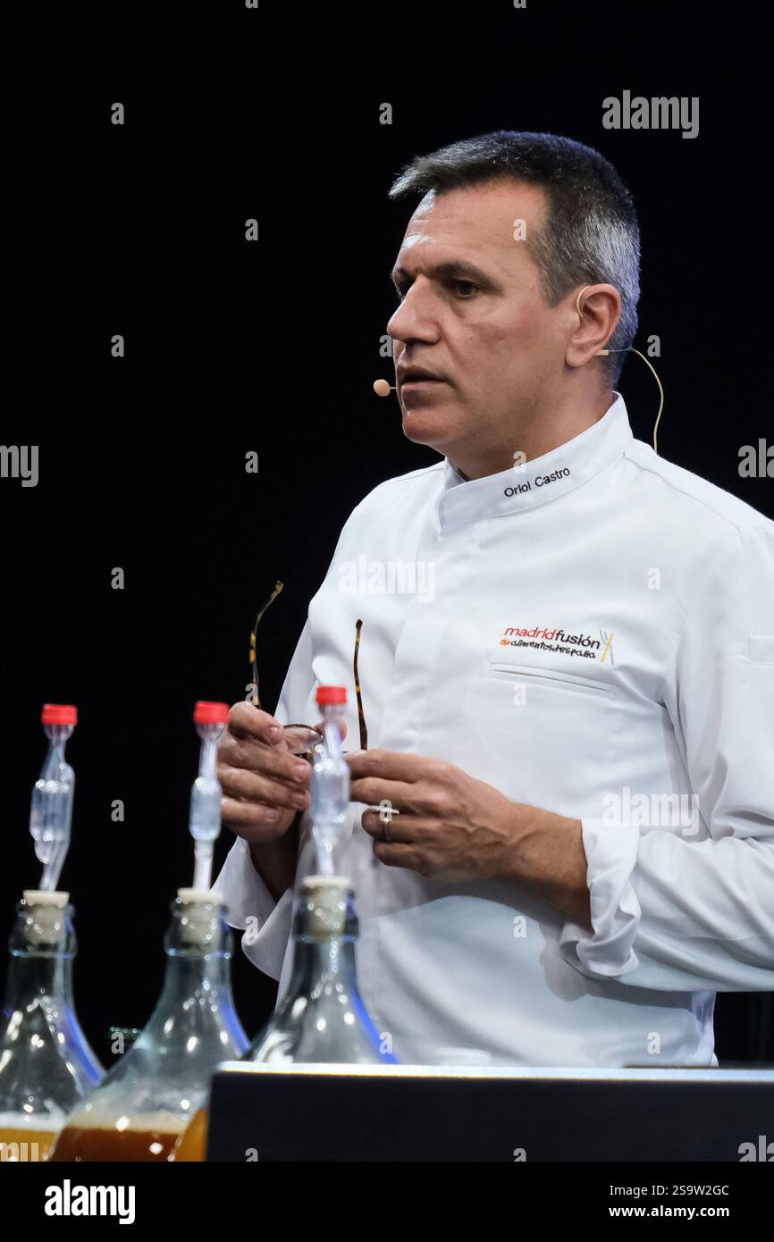 Spanish chef Oriol Castro during the 30 edition of the MadridFusion ...