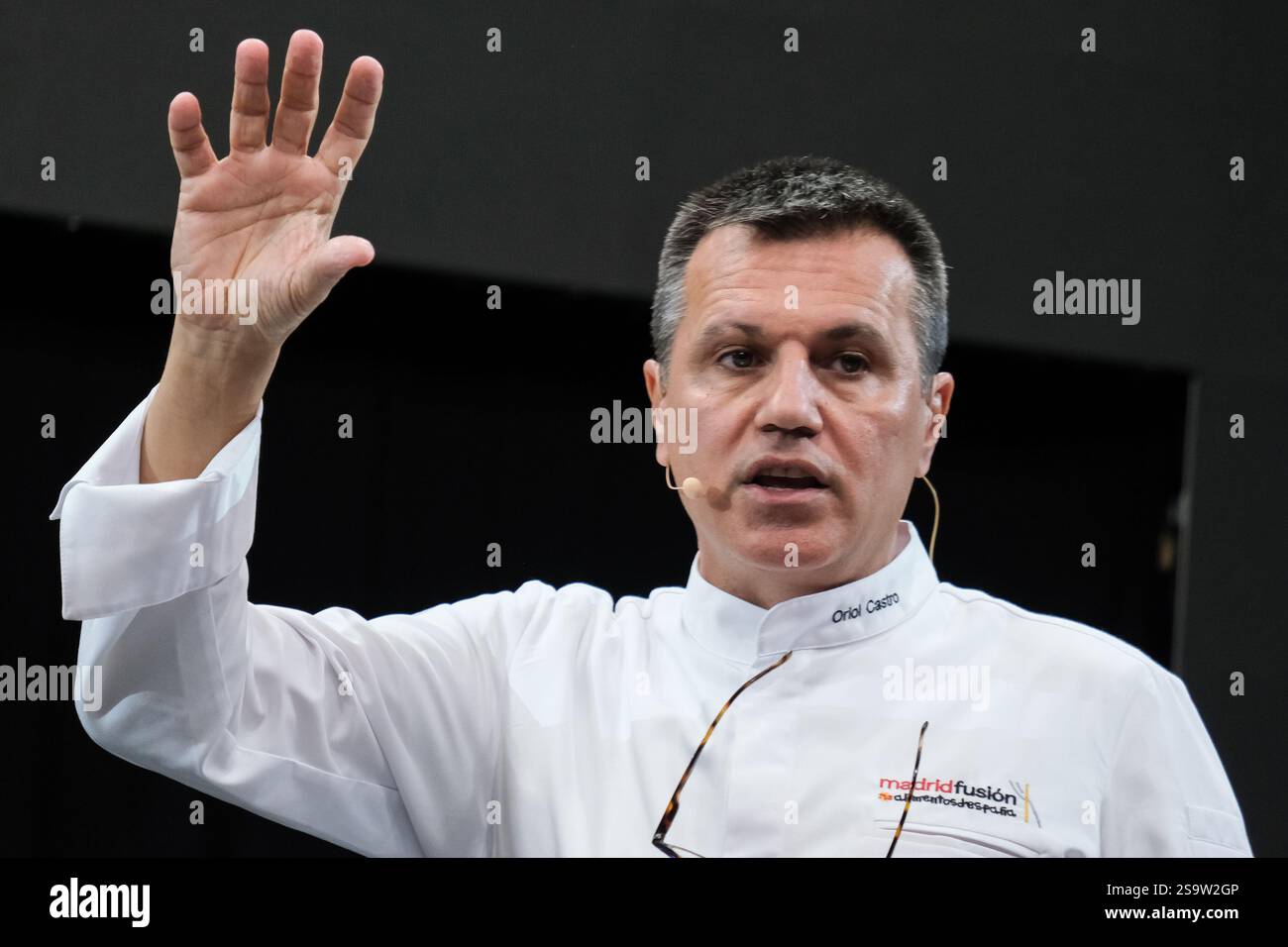 Spanish chef Oriol Castro during the 30 edition of the MadridFusion ...