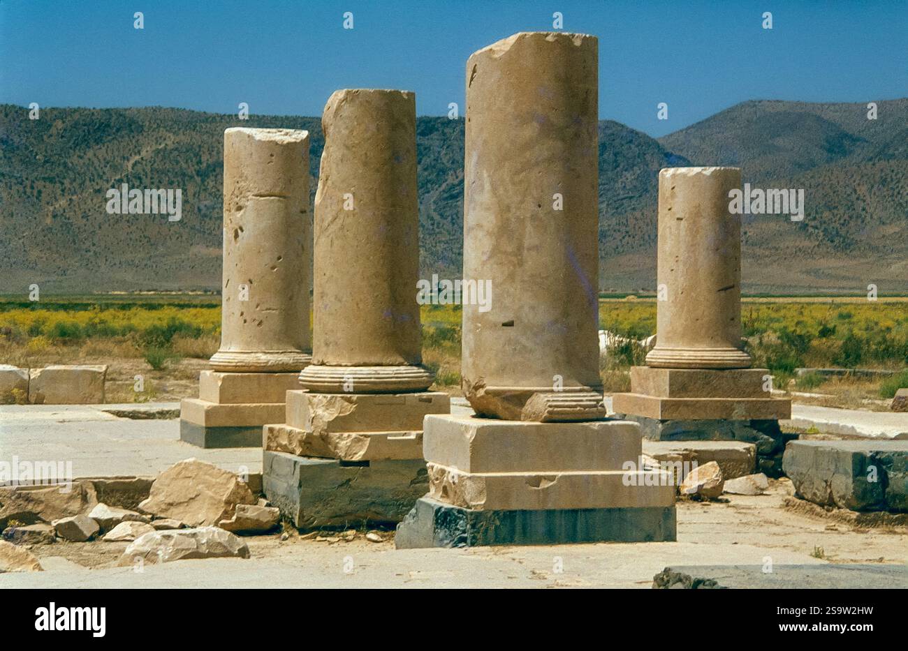 The image is of what remains of the UNESCO World Heritage site of Cyrus ...