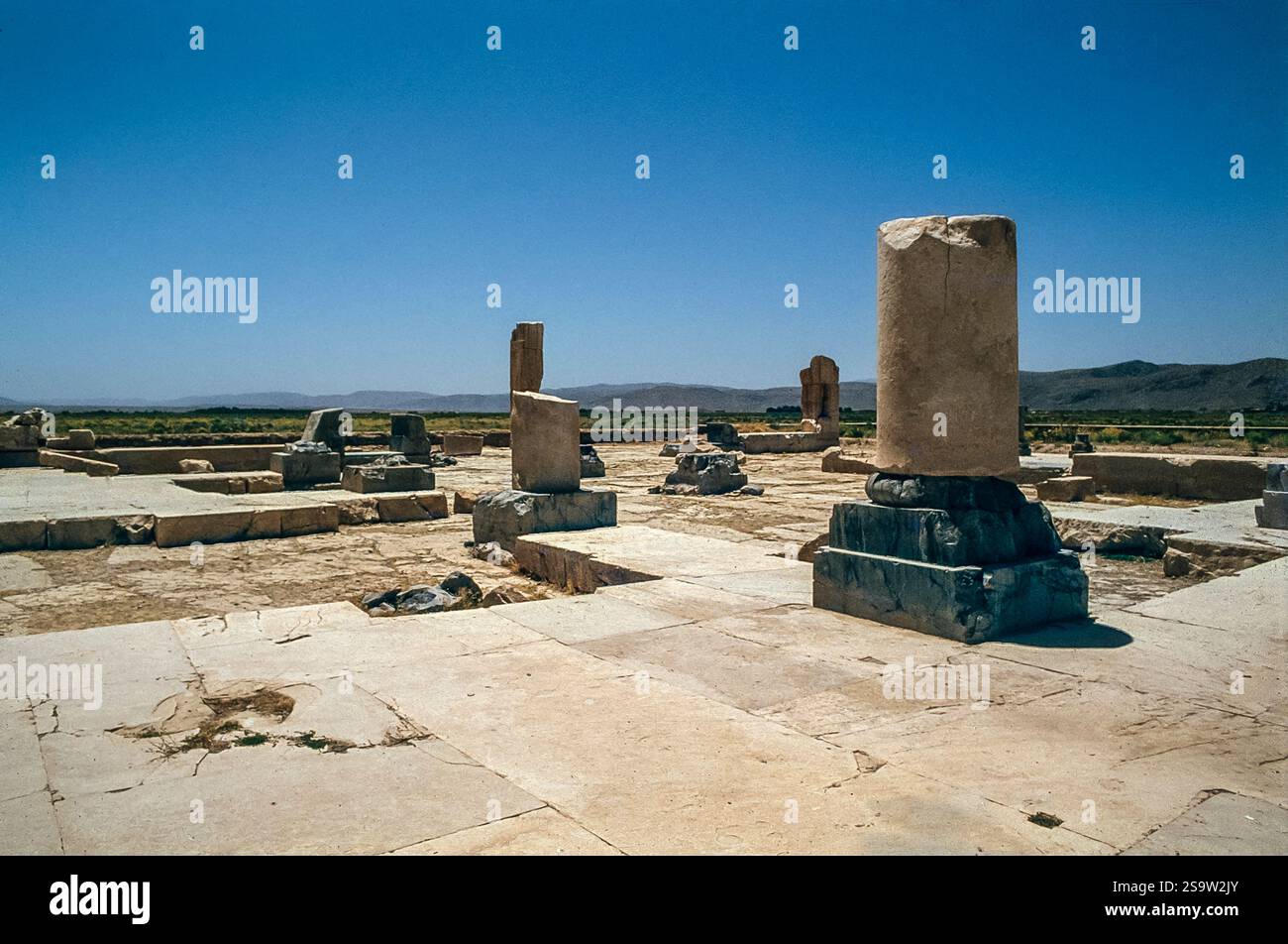 The image is of what remains of the UNESCO World Heritage site of Cyrus ...