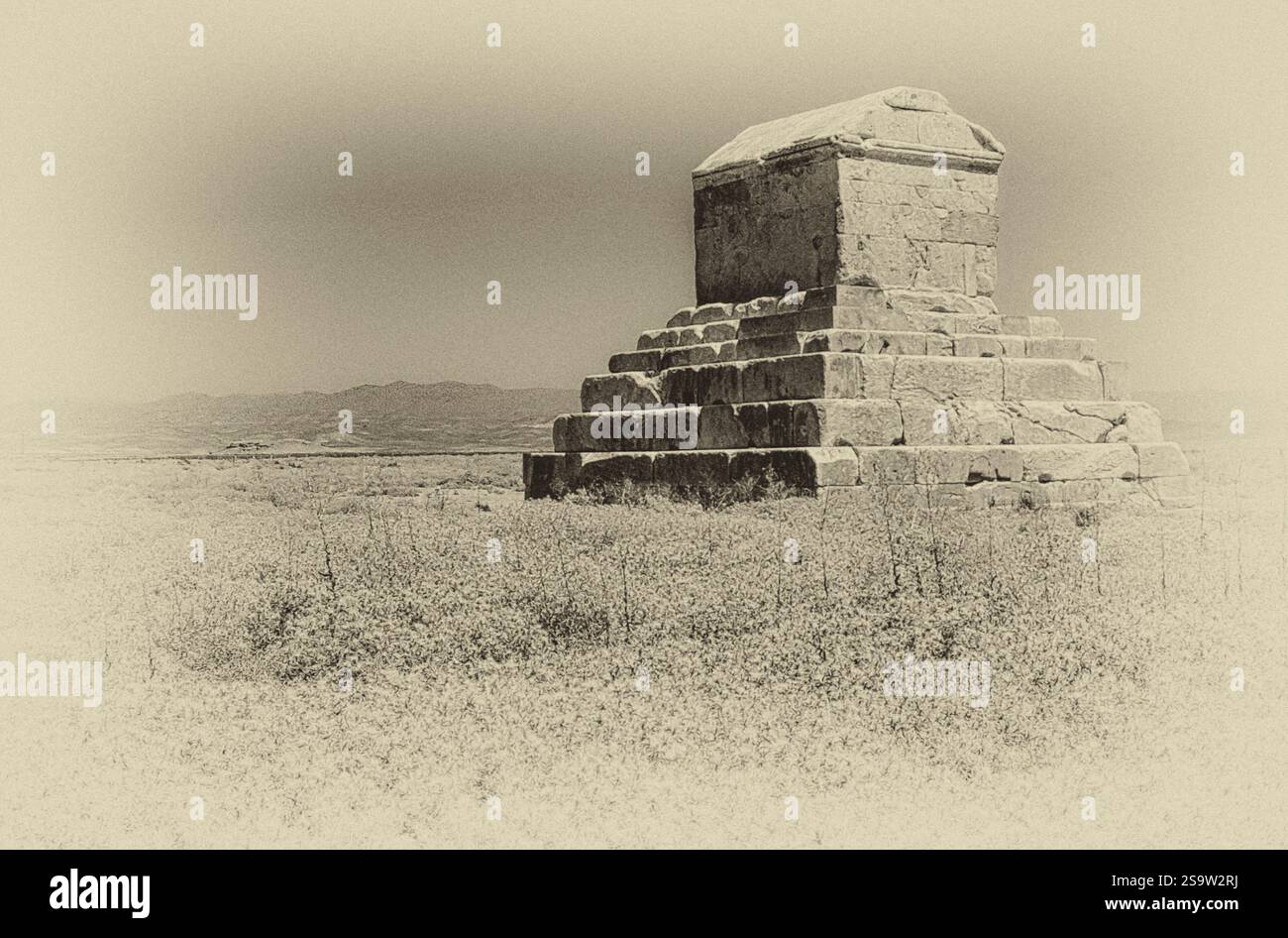The image is of what remains of the UNESCO World Heritage site of Cyrus ...