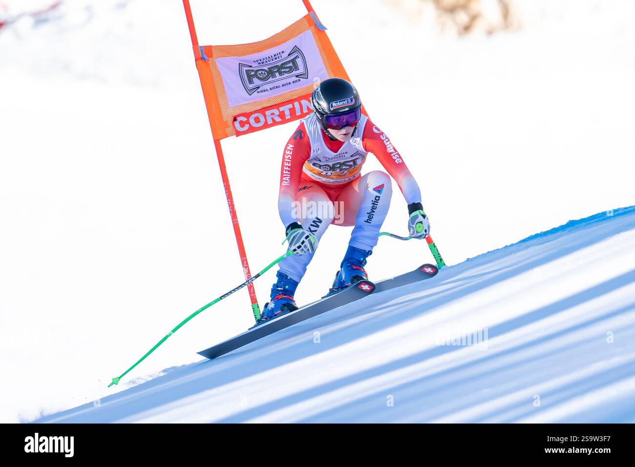 Cortina d’Ampezzo, Italy 18 January 2025. JENAL Stephanie (SUI ...