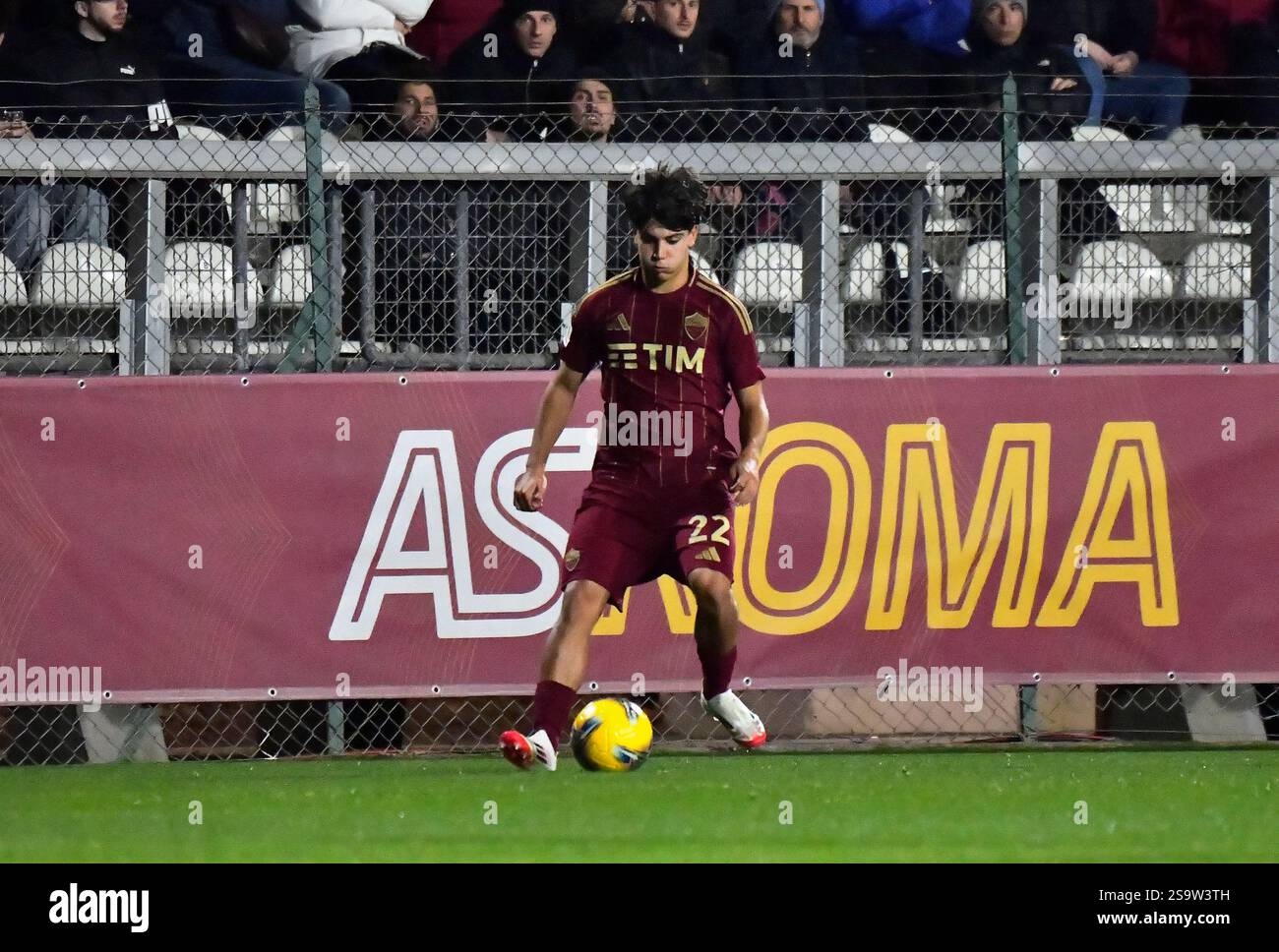 Rome, Italy. 27 Jan, 2025. Christian Cama of Roma U20 - Roma U20 vs ...