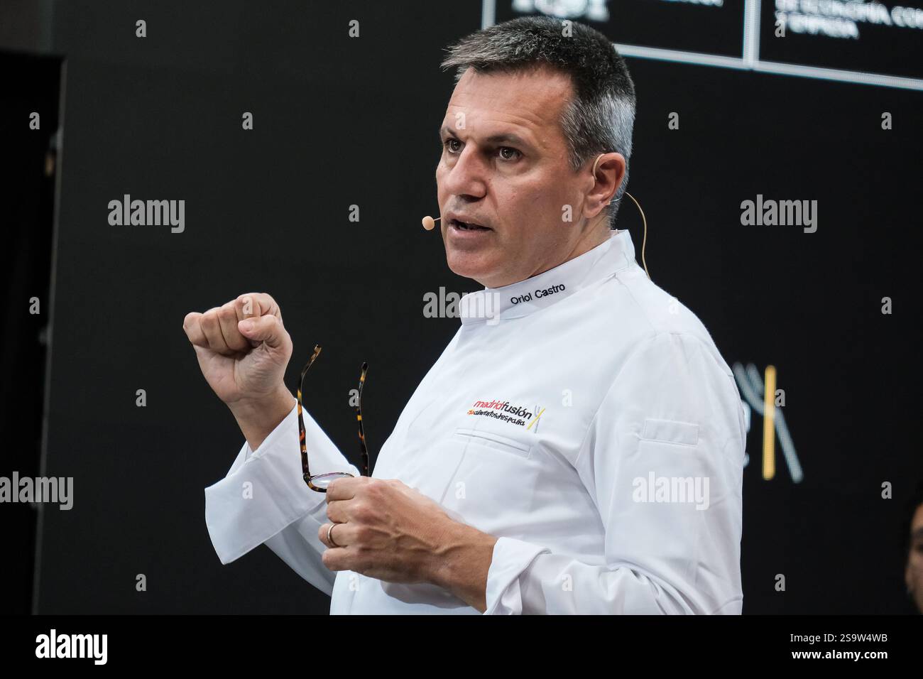 Madrid, Spain. 27th Jan, 2025. Spanish chef Oriol Castro during the 30 ...