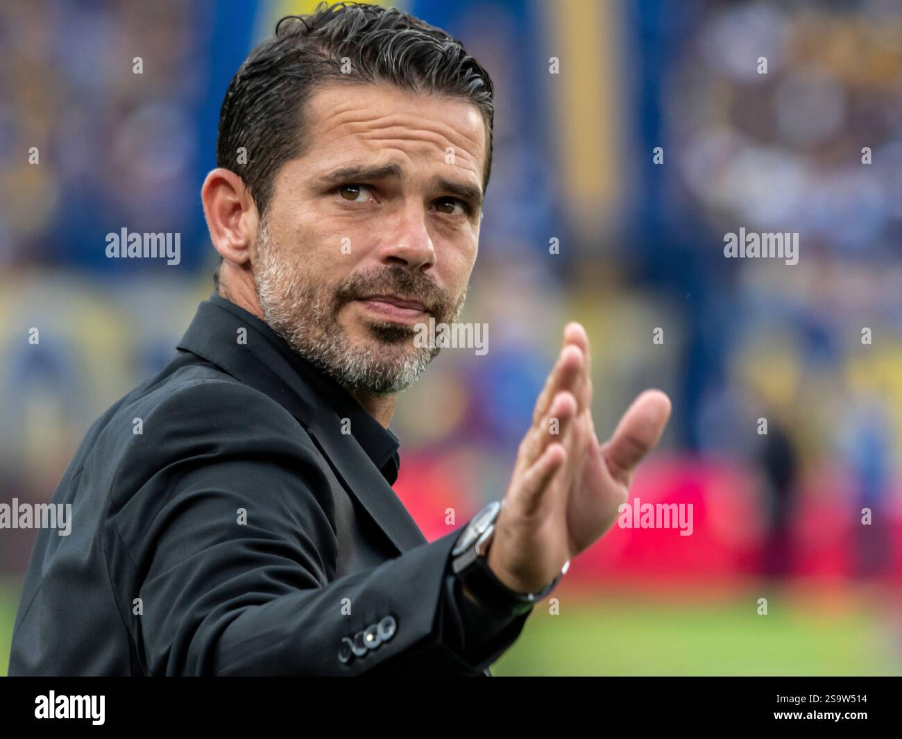 Fernando Gago Boca Juniors' DT in the match Boca Juniors vs Asociacion ...