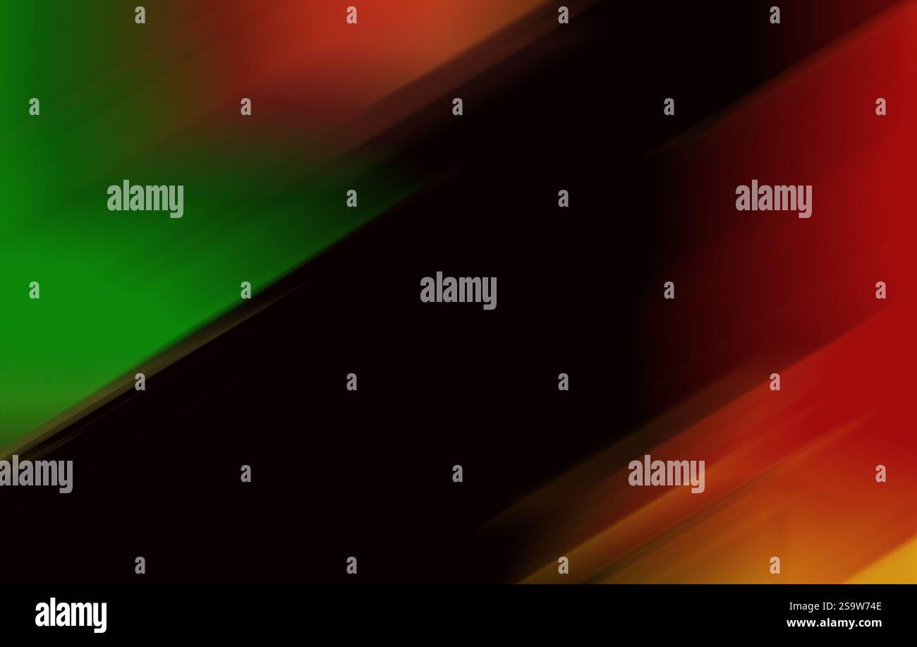 Abstract black, red, yellow, green color template. Black History Month ...