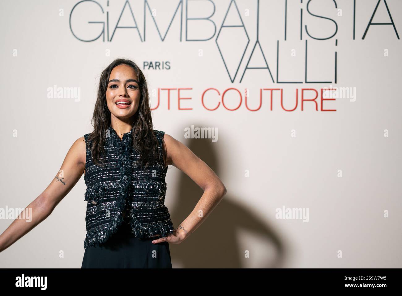 PARIS, FRANCE - JANUARY 27: Thalia Besson attends the Giambattista ...