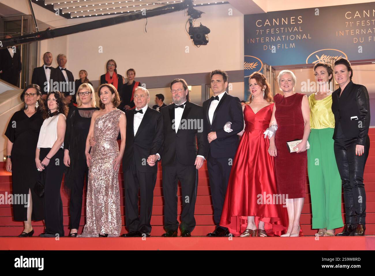 CANNES, FRANCE - MAY 14: Producer Bettina Brokemper , Actor Bruno Ganz ...