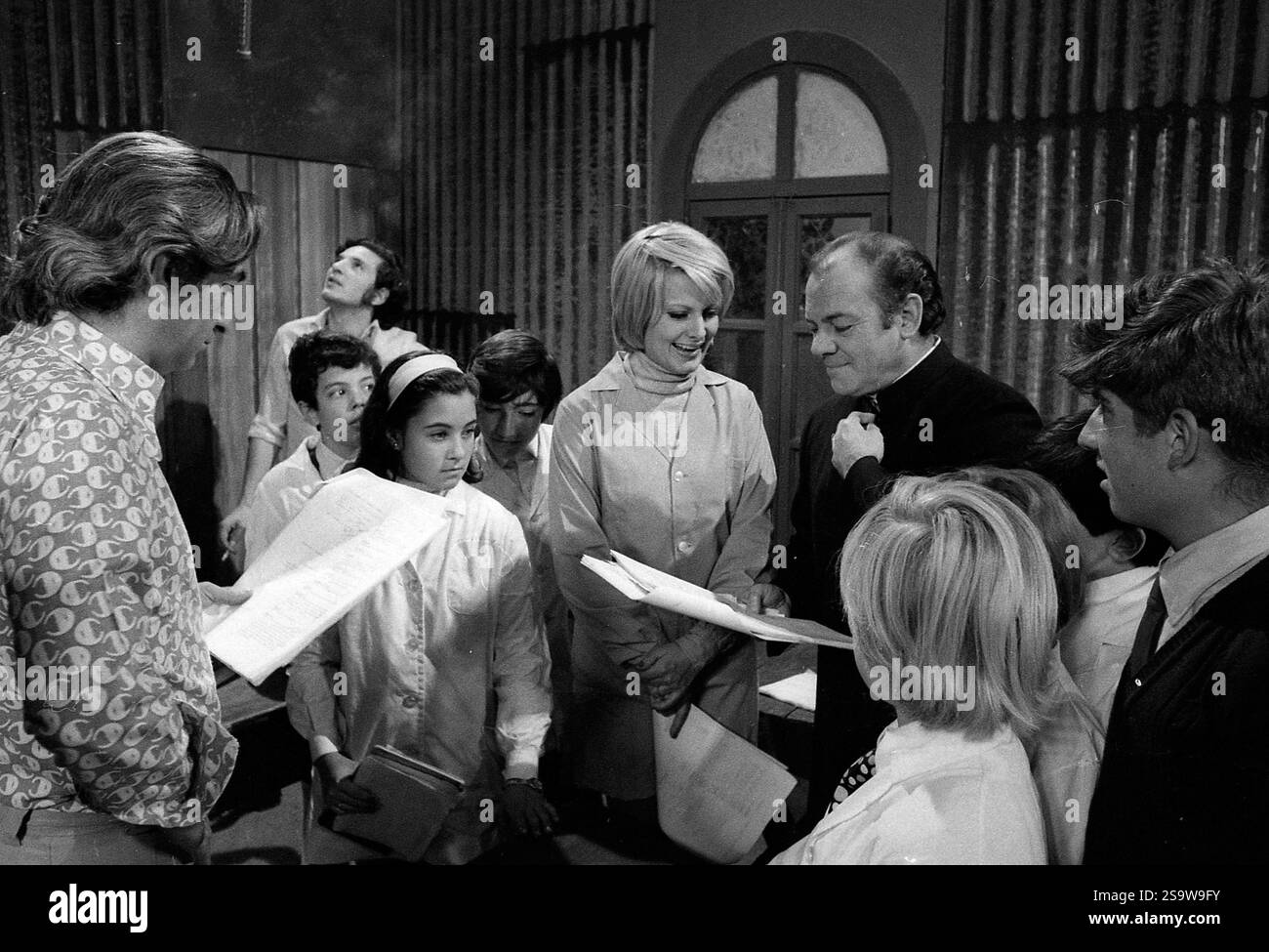 Argentine TV director Francisco Guerrero (left), Argentine actress ...