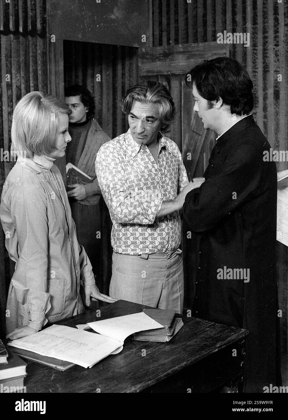 Argentine actress Marta González, Argentine actor Guillermo Bredeston ...