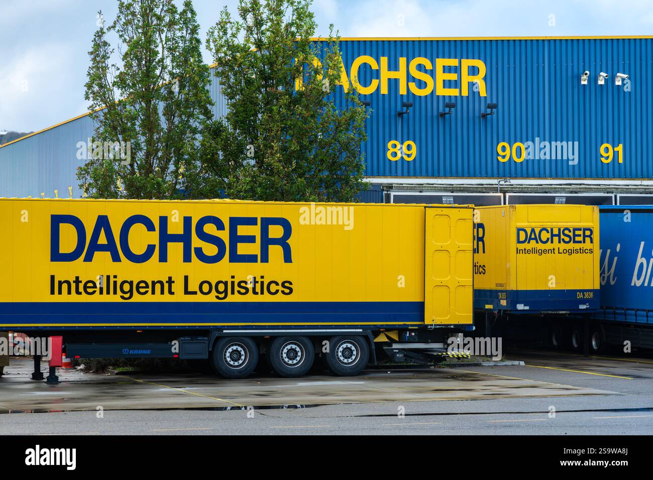 Regensdorf, Switzerland - October 11, 2024: Dachser is a global ...