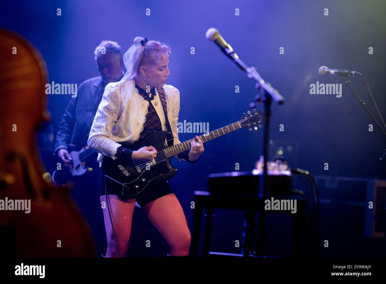Jenny Wilson live in concert @ Musikhuset, Aarhus, Denmark Stock Photo ...