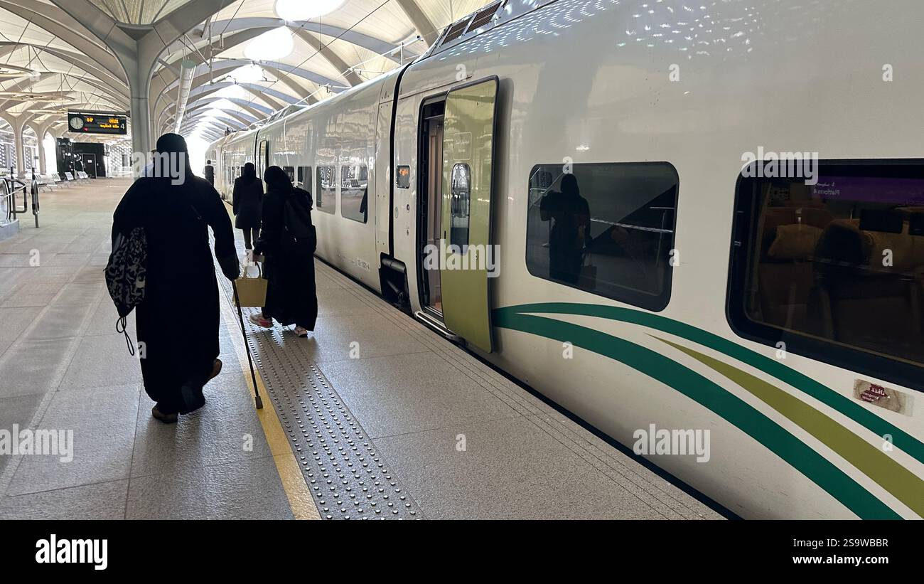 Mecca, Saudi Arabia - Jan 9, 2025 : Haramain High-Speed Railway station ...