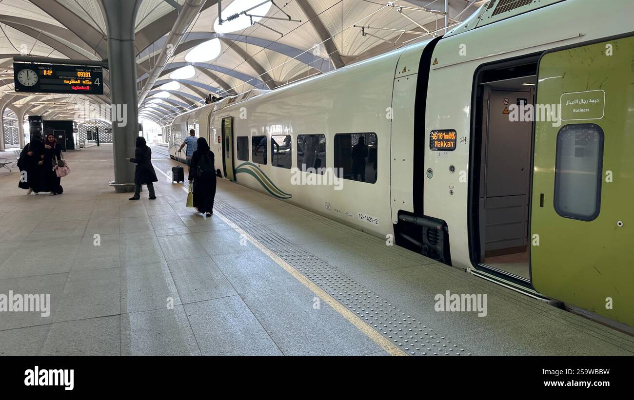 Mecca, Saudi Arabia - Jan 9, 2025 : Haramain High-Speed Railway station ...