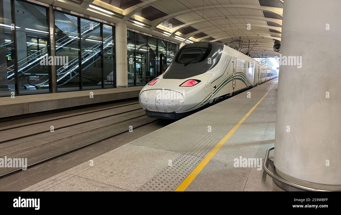 Mecca, Saudi Arabia - Jan 9, 2025 : Haramain High-Speed Railway station ...