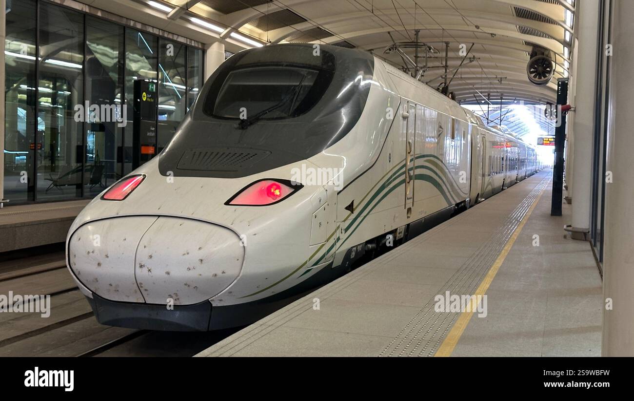 Mecca, Saudi Arabia - Jan 9, 2025 : Haramain High-Speed Railway station ...