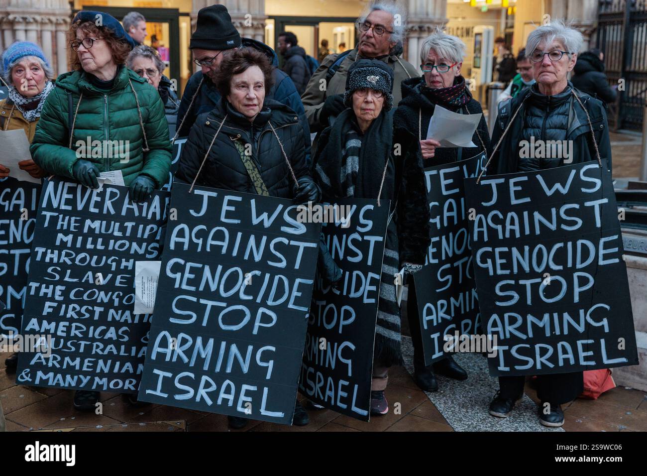 London, UK. 27th January, 2025. Supporters of Jews Against Genocide ...