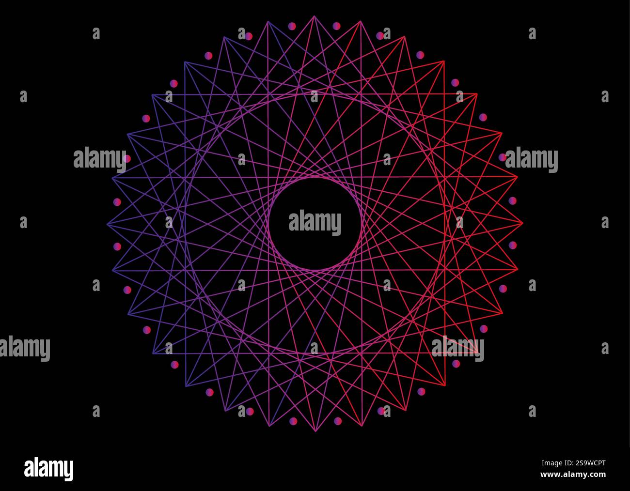 Sacred Geometry colorful Geometric mystic mandala of alchemy esoteric ...