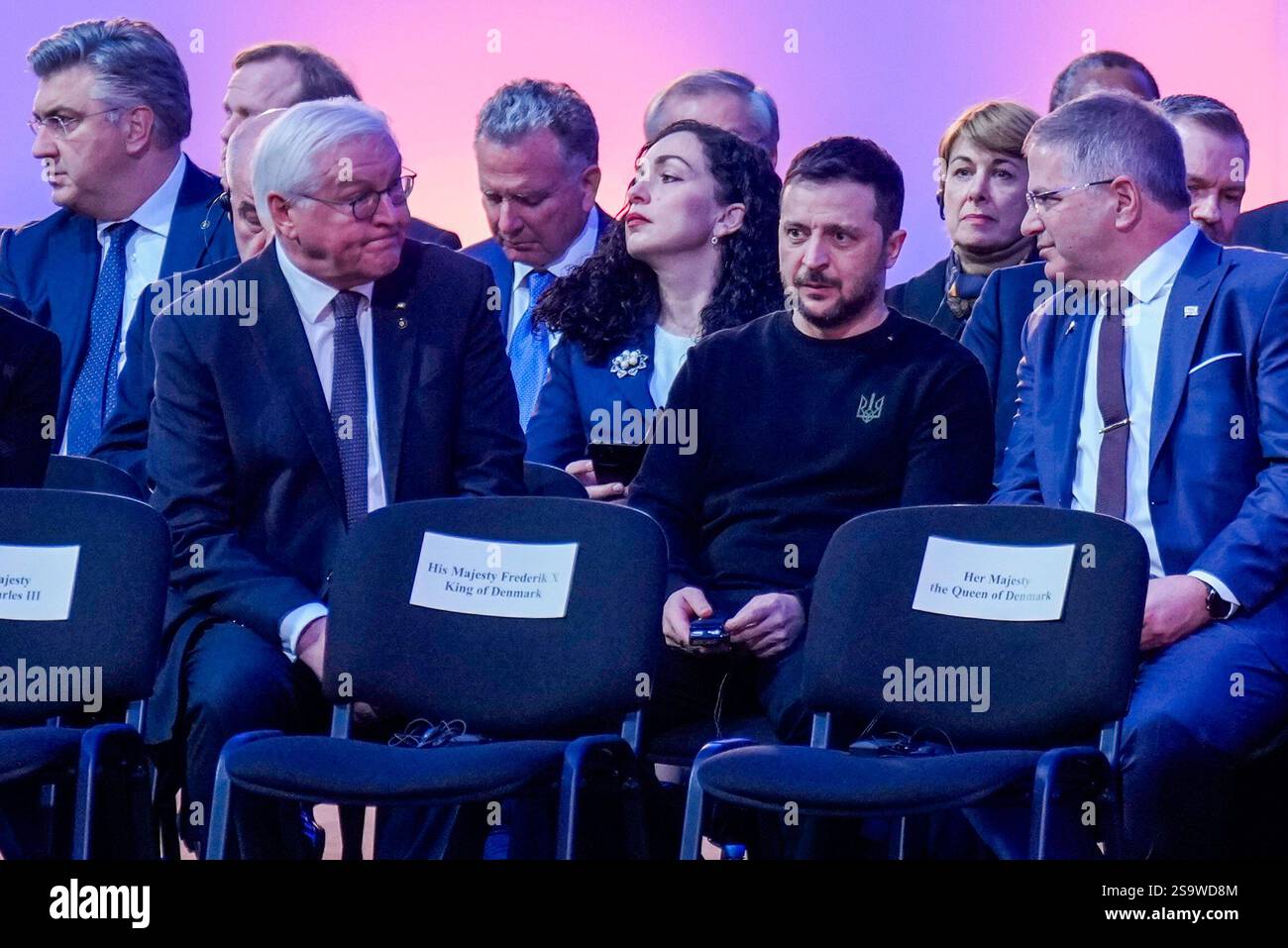 Auschwitz, Poland 20250127. Ukrainian President Volodymyr Zelensky ...