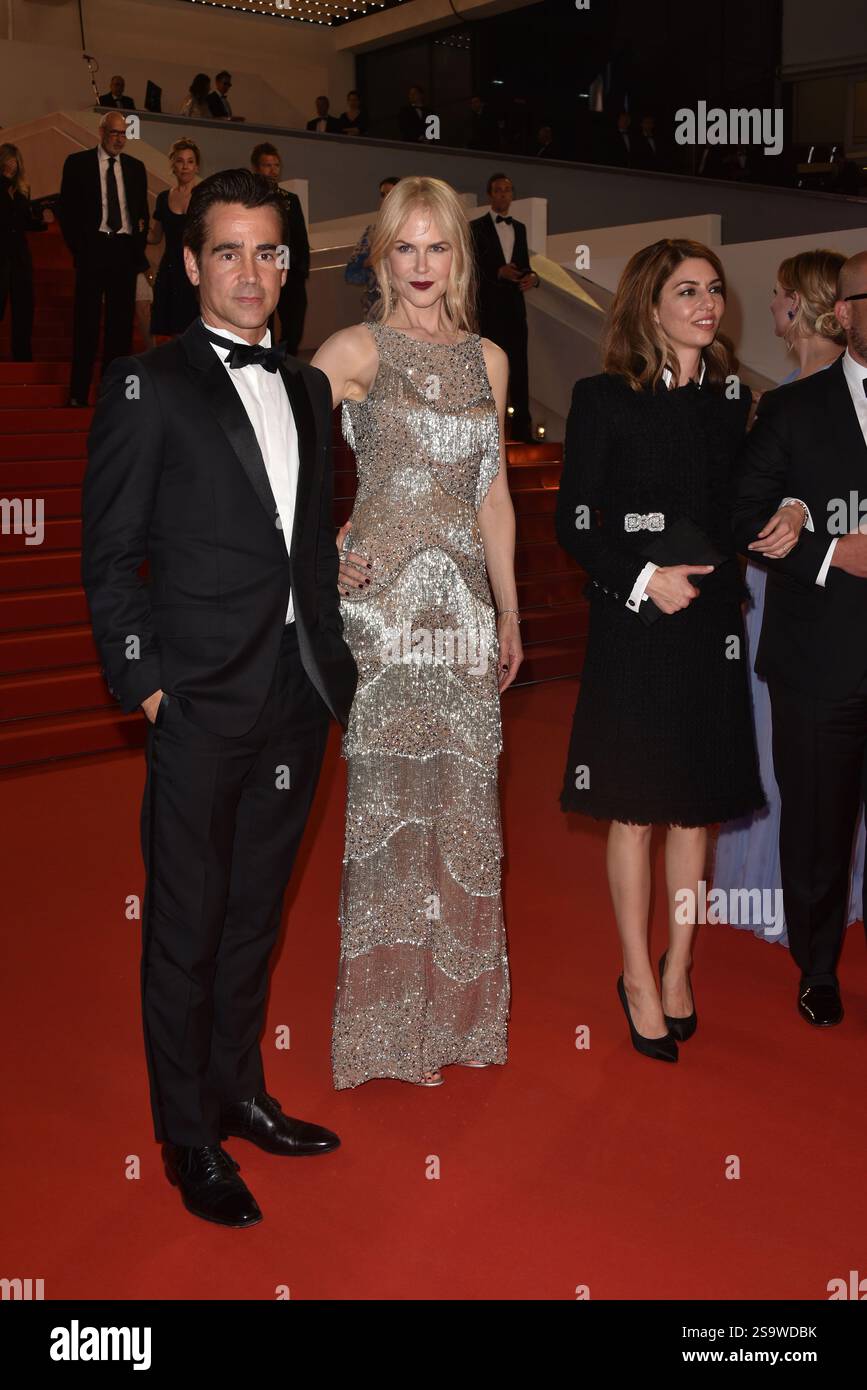 Colin Farrell, Nicole Kidman, Sofia CoppolaTHE BEGUILED screening ...