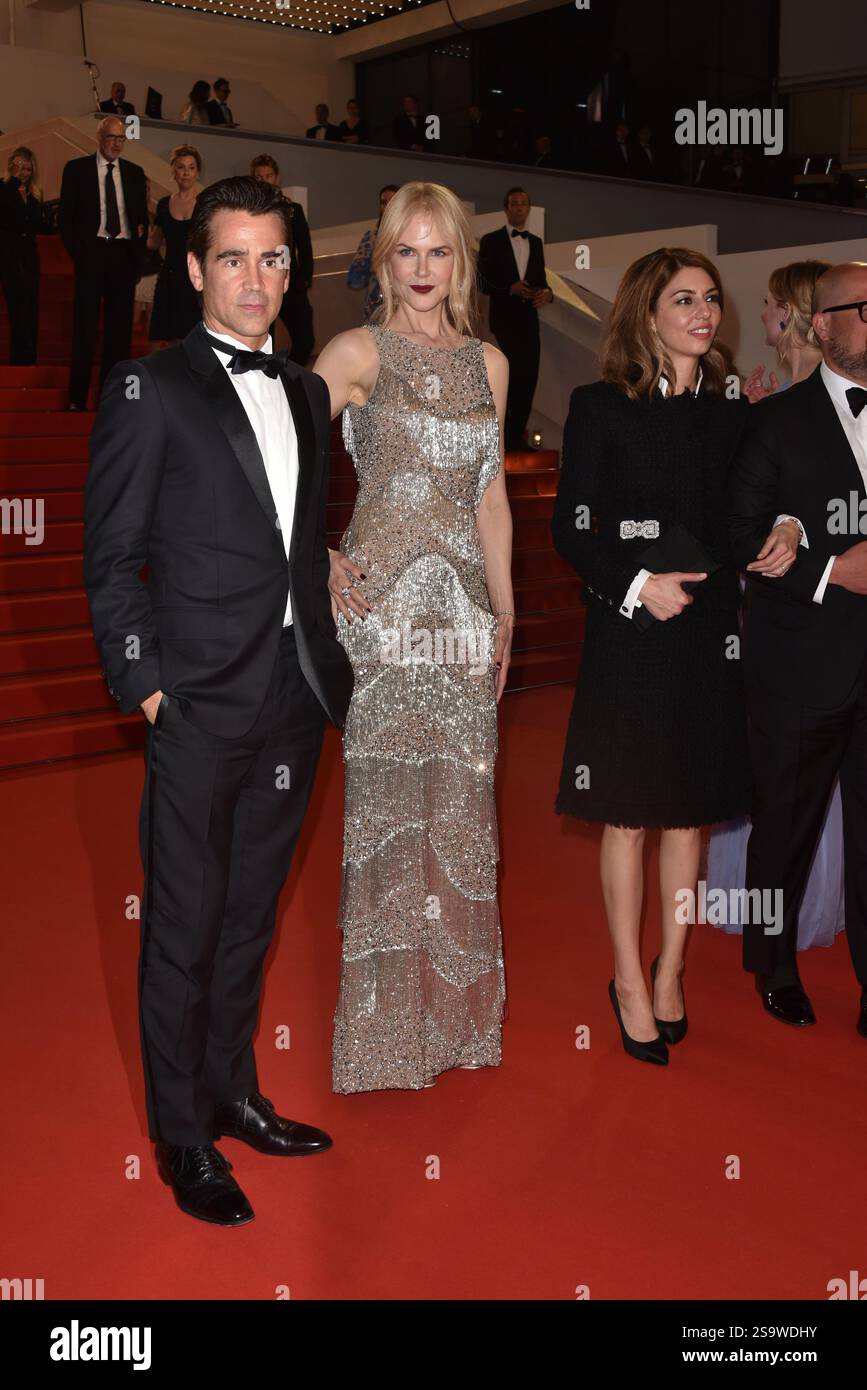 Colin Farrell, Nicole Kidman, Sofia CoppolaTHE BEGUILED screening ...