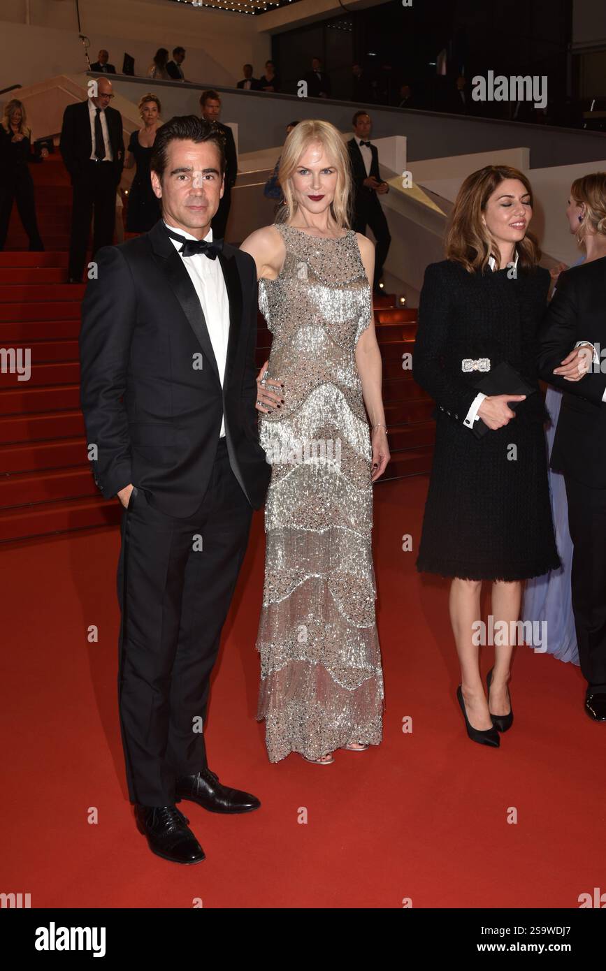 Colin Farrell, Nicole Kidman, Sofia CoppolaTHE BEGUILED screening ...