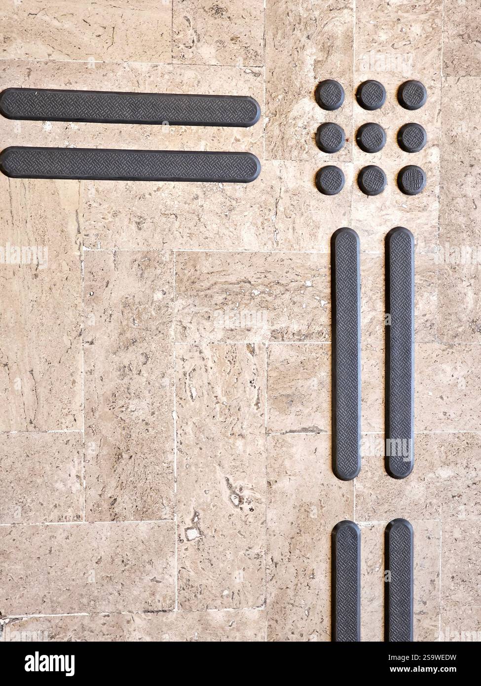 Path for blind or low vision with a textured podotactile surface, so ...