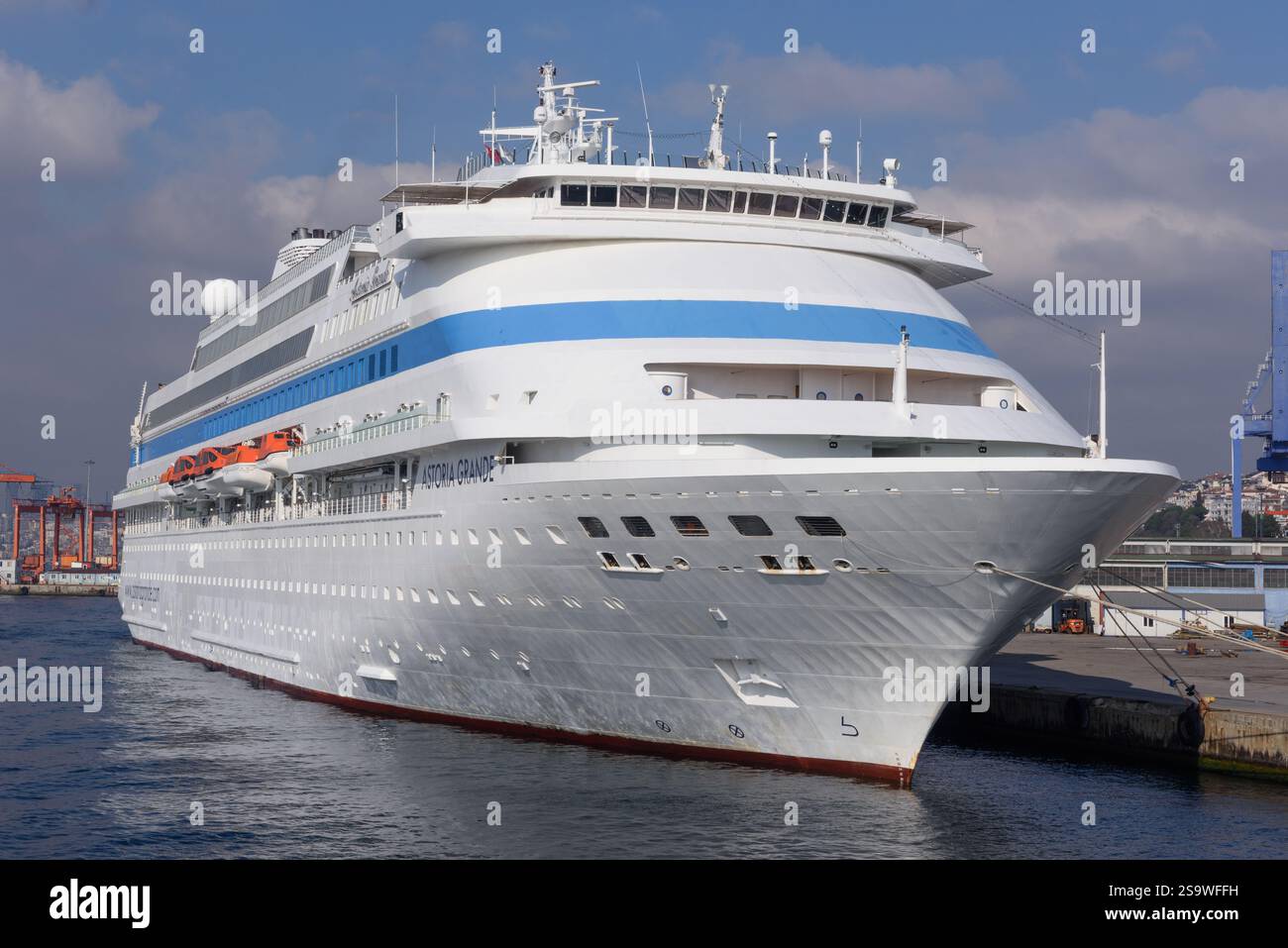 ISTANBUL, TURKEY - JANUARY 24, 2025: Marine cruise ship Astoria Grande ...