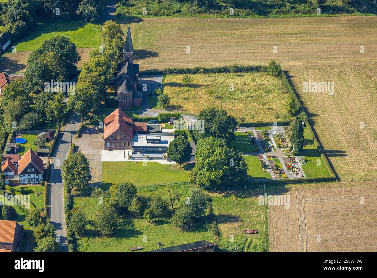 Aerial view person walking shooting hi-res stock photography and images ...