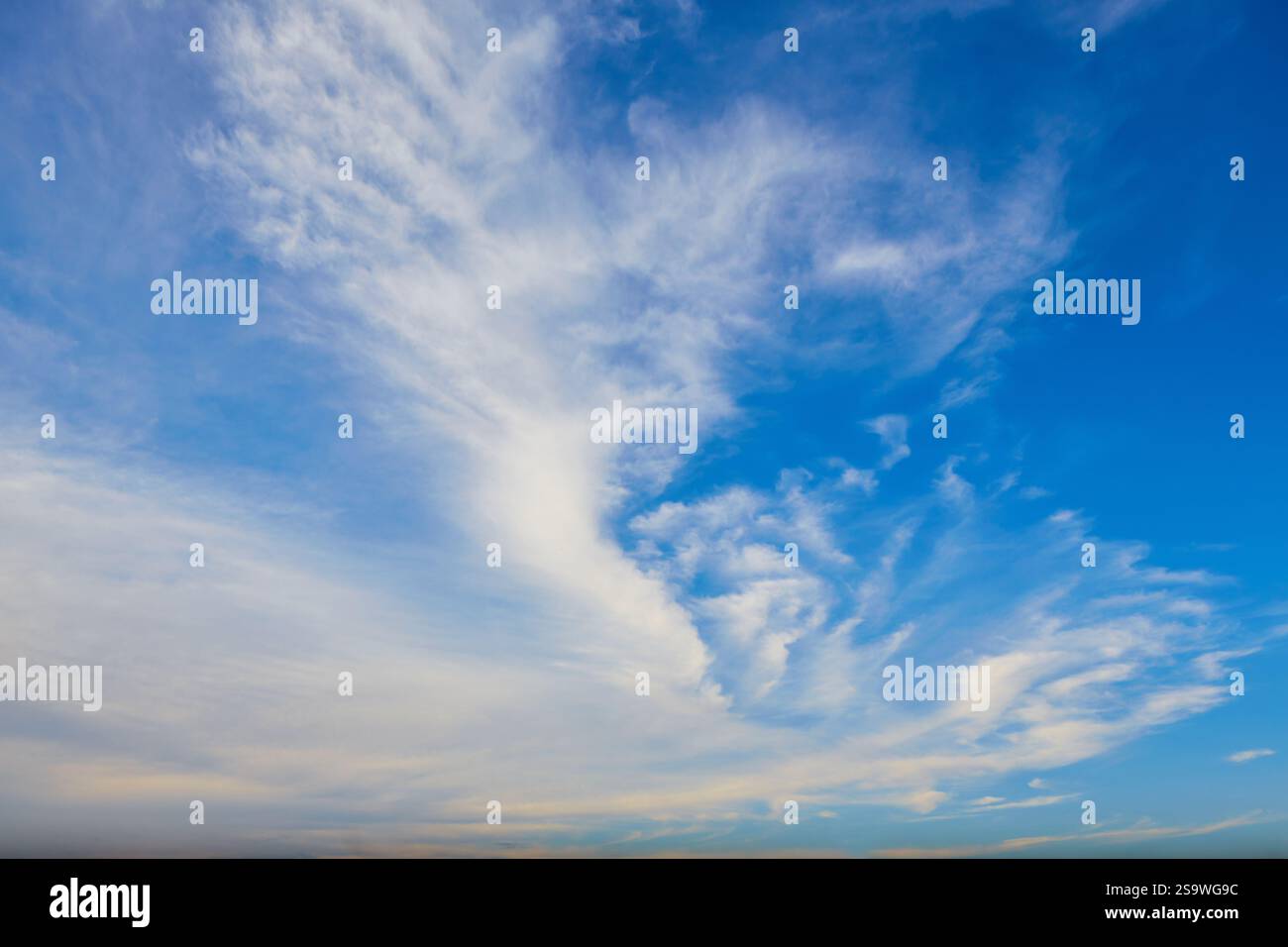 Panorama of daytime sky with clouds. sunset Sky background, daylight ...