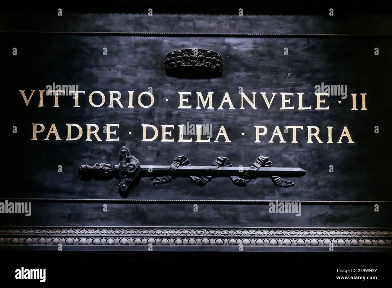Inscription on the tomb of the father of the Italian homeland, Vittorio ...