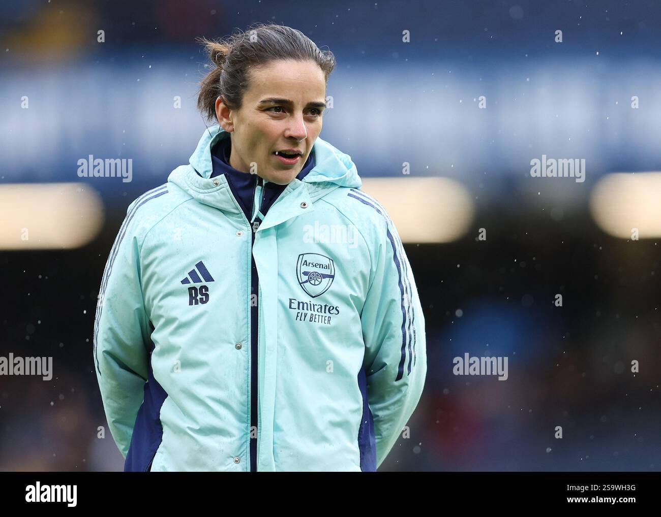 London, UK. 26th Jan, 2025. Renne Slegers, head coach of Arsenal during ...