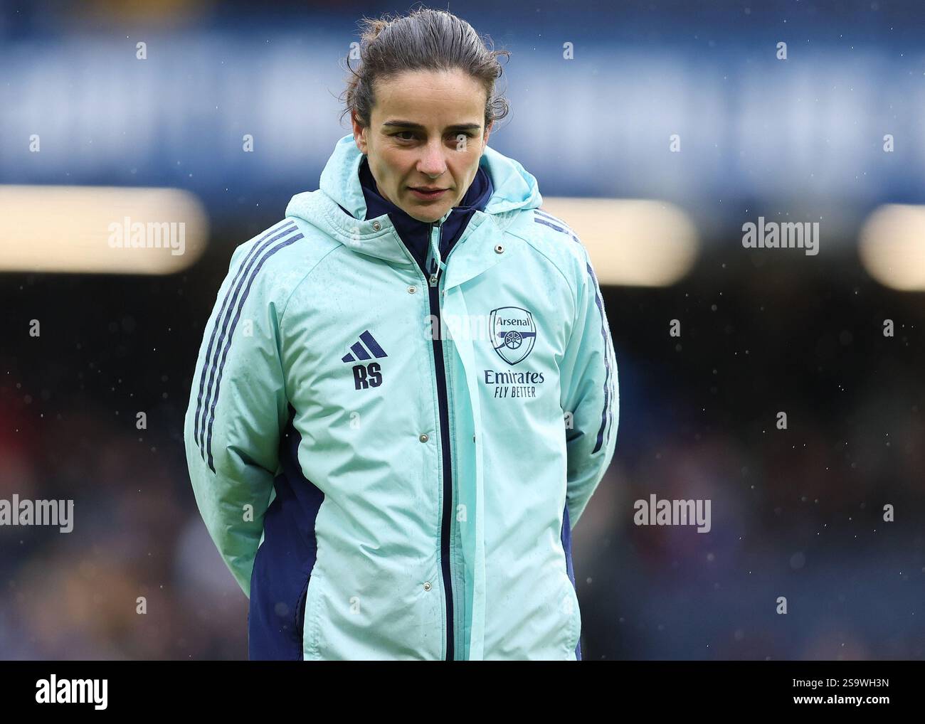 London, UK. 26th Jan, 2025. Renne Slegers, head coach of Arsenal during ...