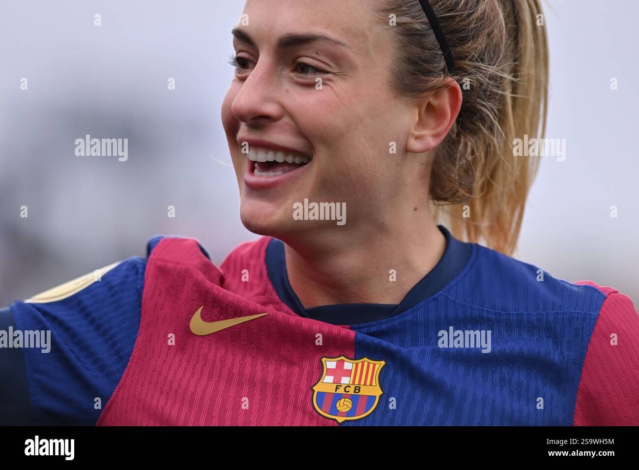 Getafe, Madrid, Spain. 26th Jan, 2025. 11 ALEXIA PUTELLAS celebrating ...