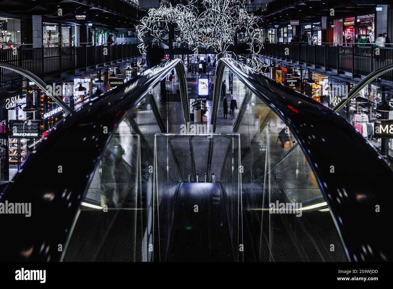 The "Spider" installation inside the Battersea Power Station during the ...