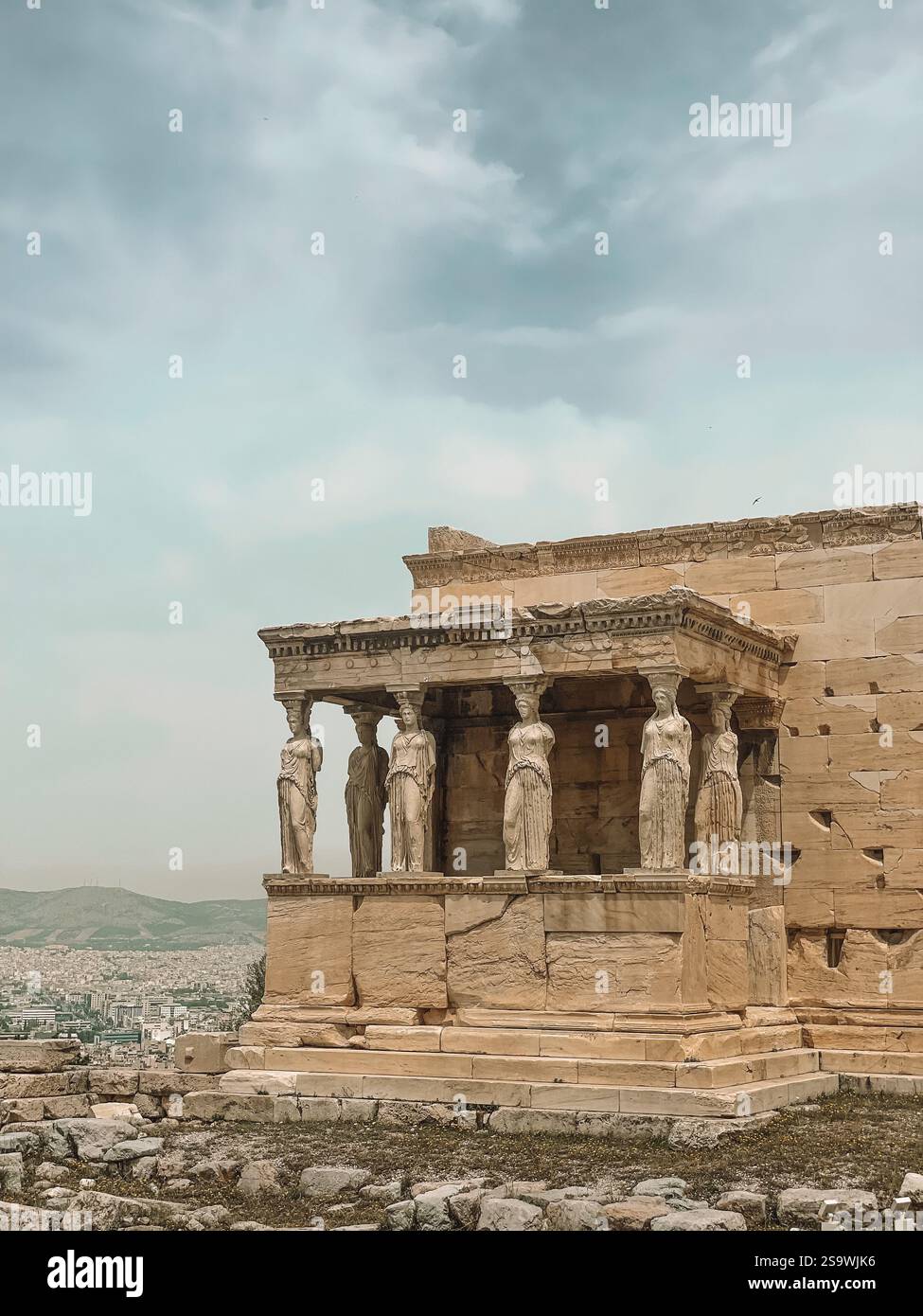 Elegant photograph of the Temple of Athena Nike in Athens, Greece, showcasing its iconic Ionic ...