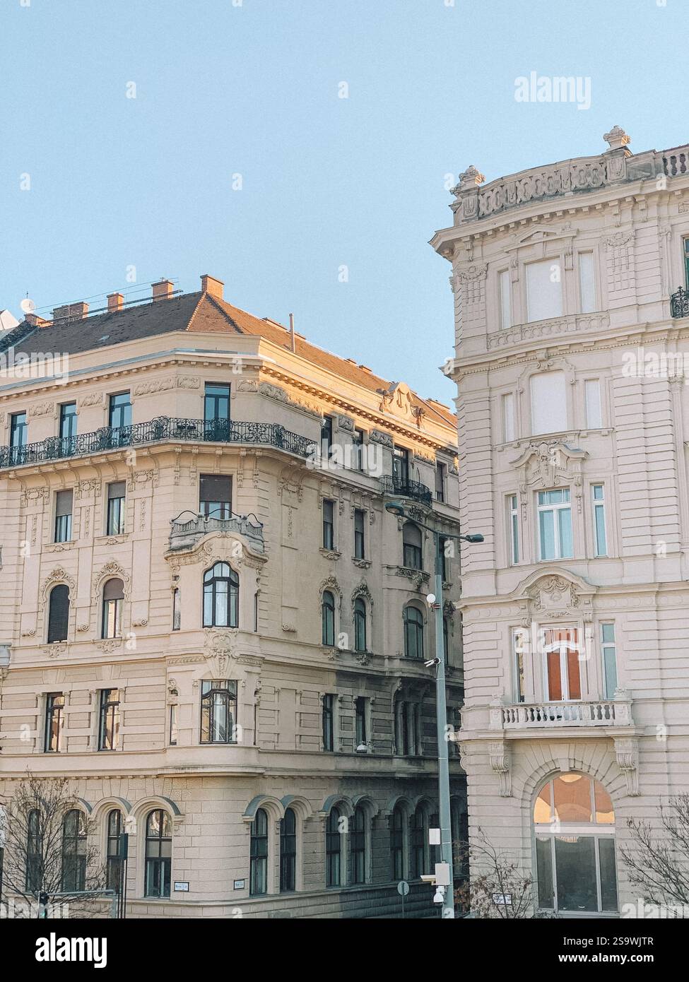 Beautiful photograph of historic buildings in Budapest, showcasing the ...