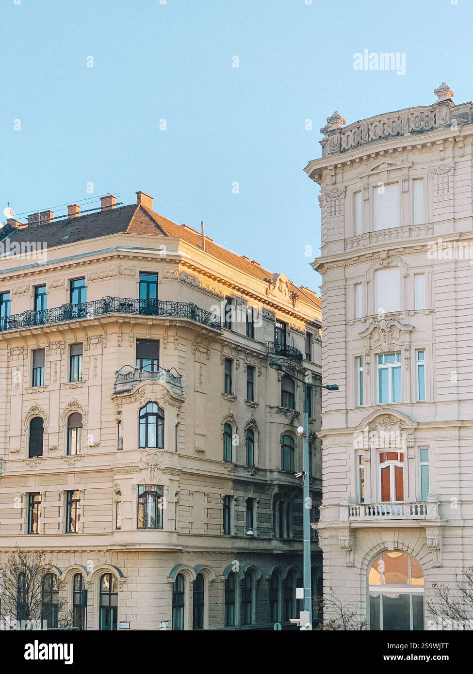 Beautiful photograph of historic buildings in Budapest, showcasing the ...