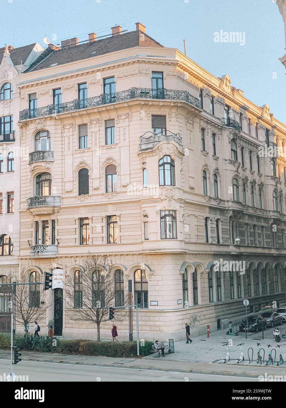 Beautiful photograph of historic buildings in Budapest, showcasing the ...