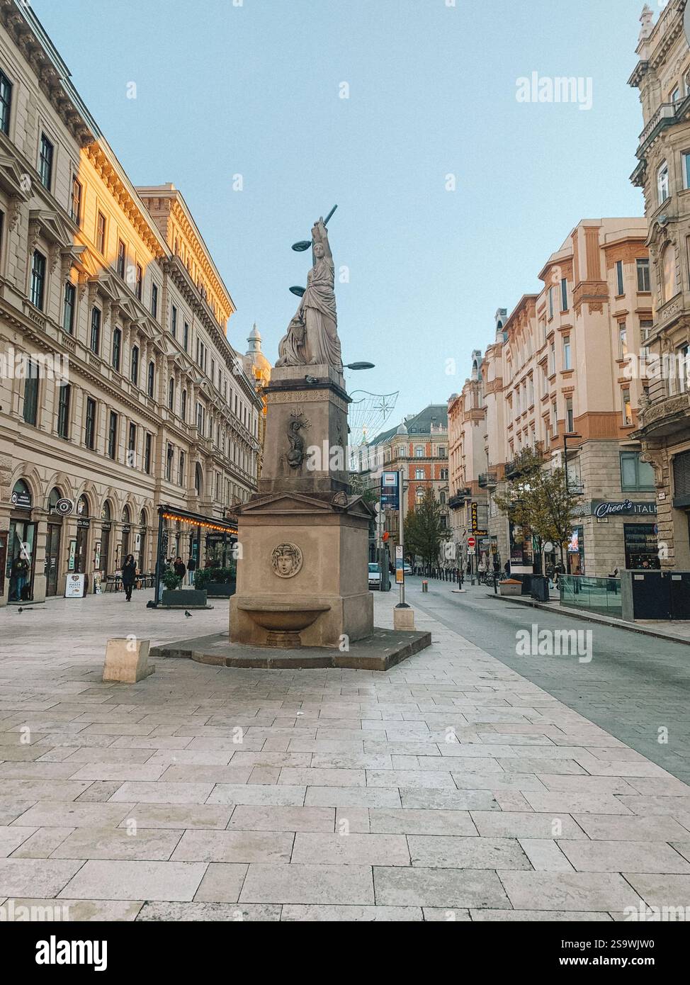 Beautiful photograph of historic buildings in Budapest, showcasing the ...